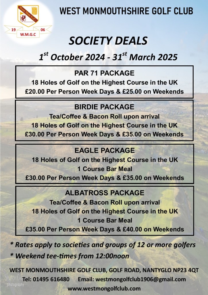 Visiting Golfers – West Monmouthshire Golf Club